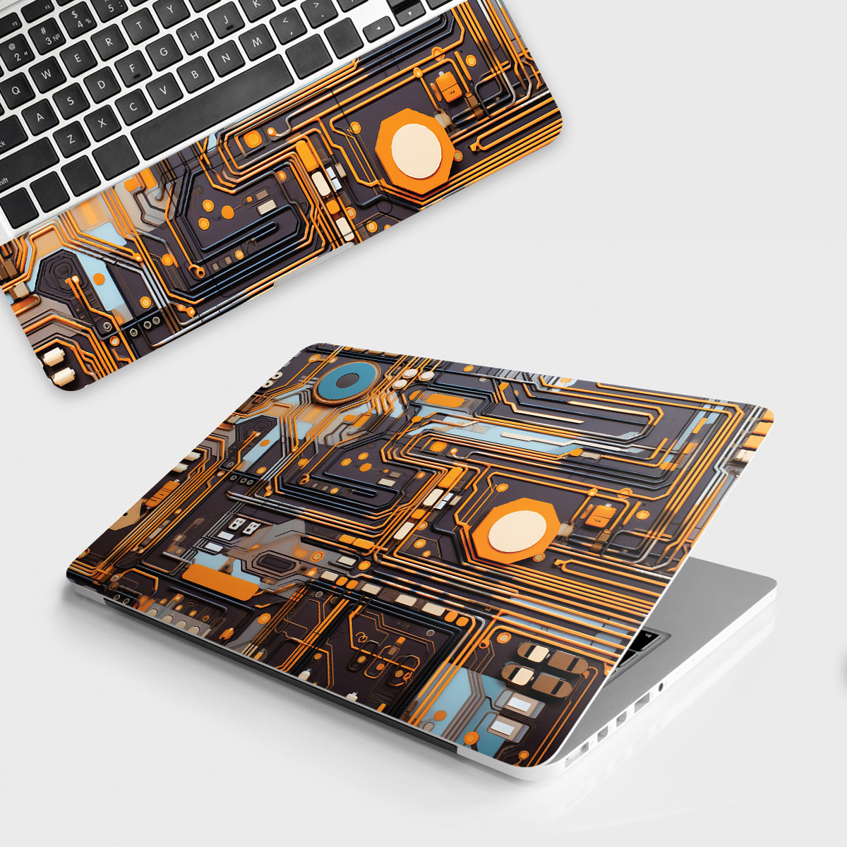 Elevate Your Laptop's Style with Copper Circuit Design Laptop Skin ...