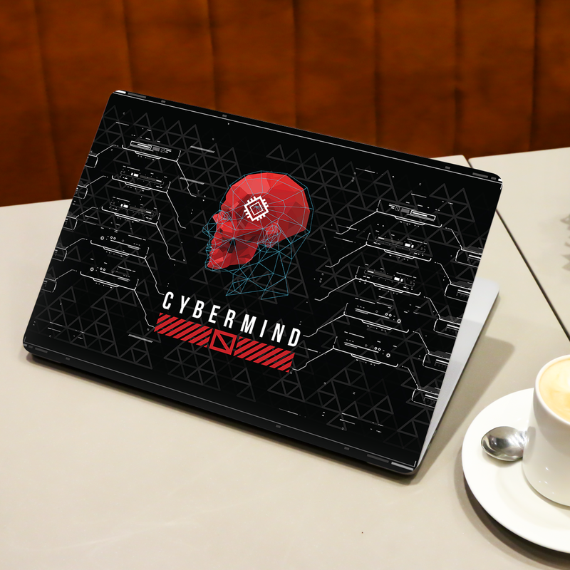 Enter the Digital Frontier with a Cybermind Laptop Skin - Futuristic and Tech-Infused Design