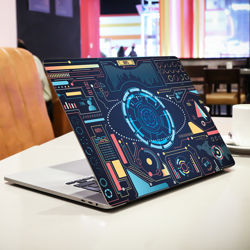 Upgrade Your Laptop with a Futuristic HUD Interface Laptop Skin - Sleek ...
