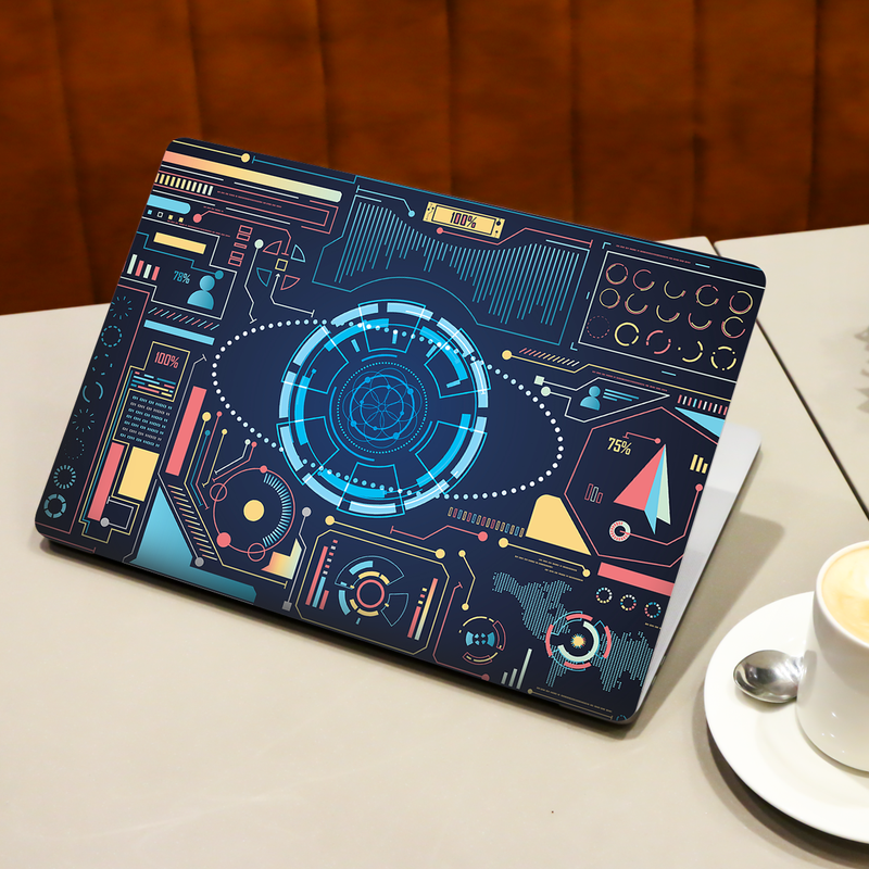 Upgrade Your Laptop with a Futuristic HUD Interface Laptop Skin - Sleek ...