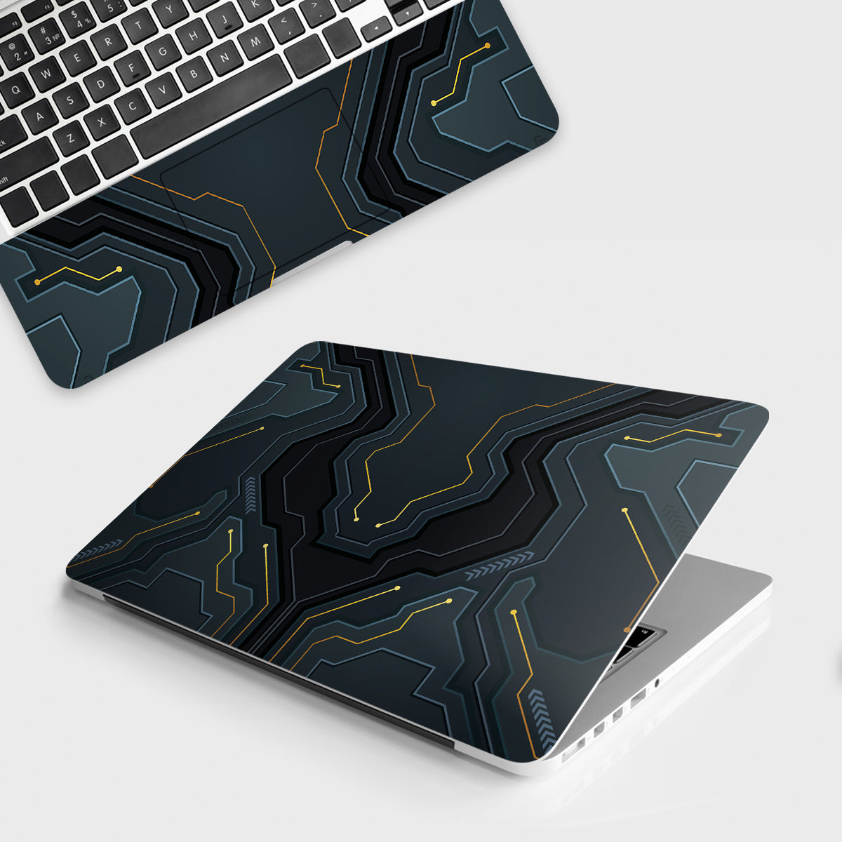 Embrace the Future with Futuristic Techno Laptop Skin - Sleek and High ...