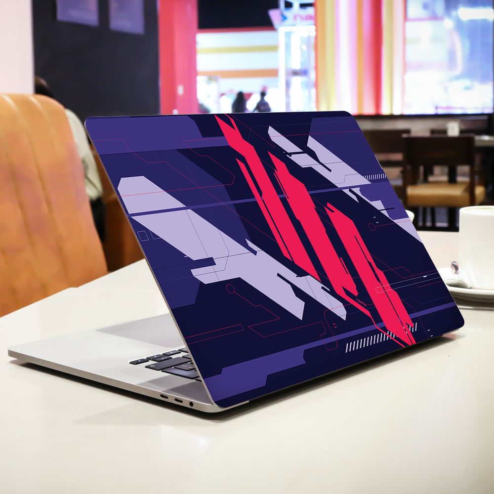 Elevate Your Laptop's Look with a Retro Innovative Illustration Laptop ...