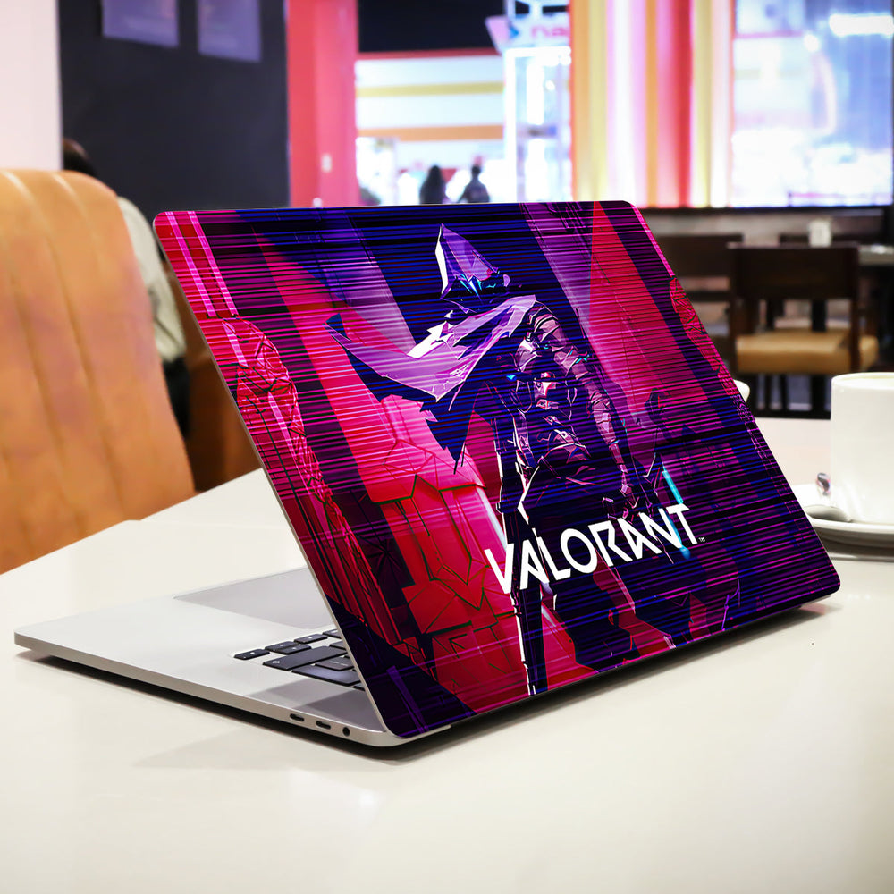 Step into the Shadows: Valorant Omen Glitching Design Laptop Skin for ...