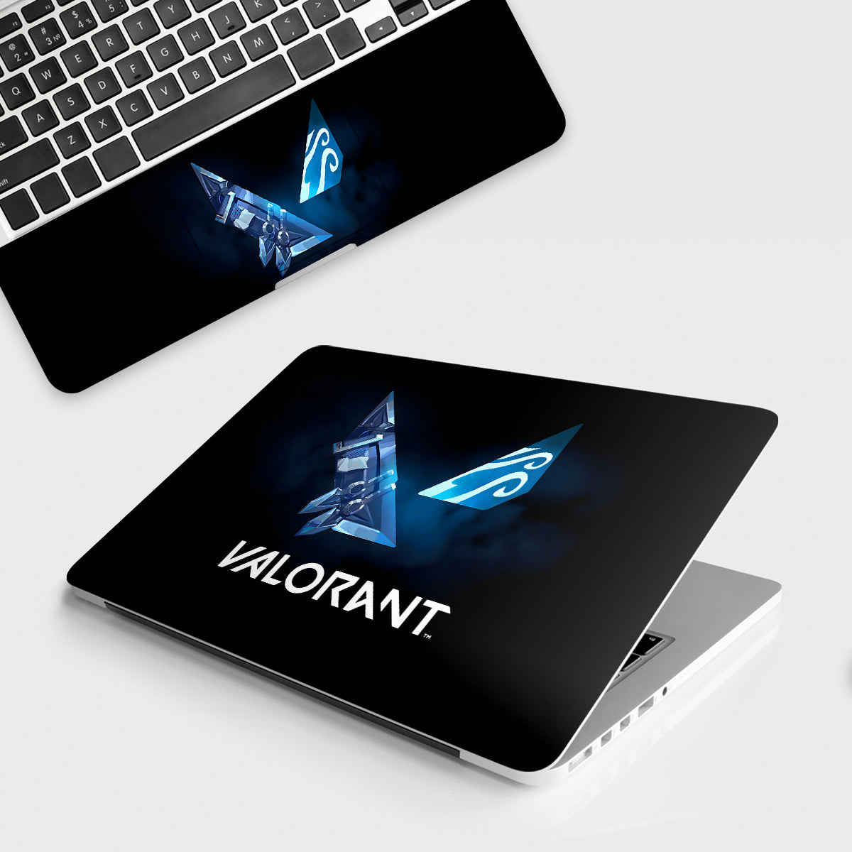 Elevate Your Gaming Rig: Luminous Blue Valorant Laptop Skin for ...
