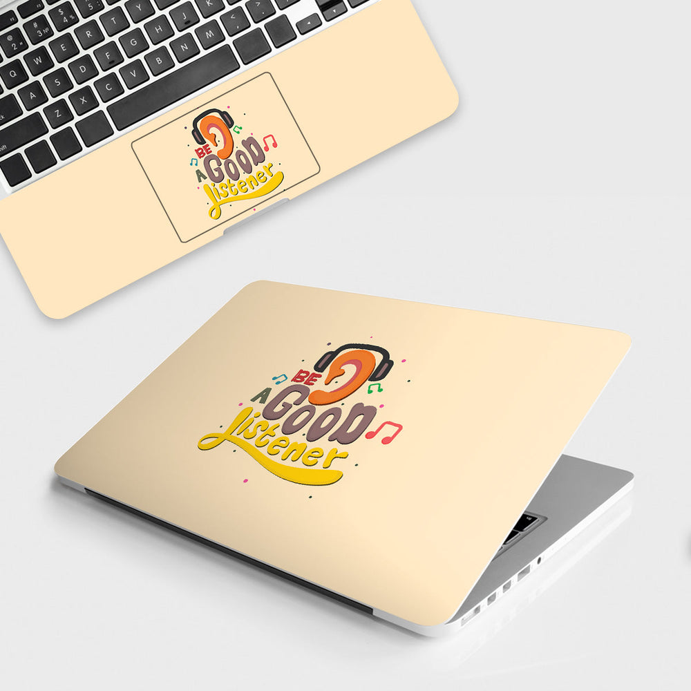 Inspire Change with 'Be a Good Listener' Laptop Skin - Motivational and ...