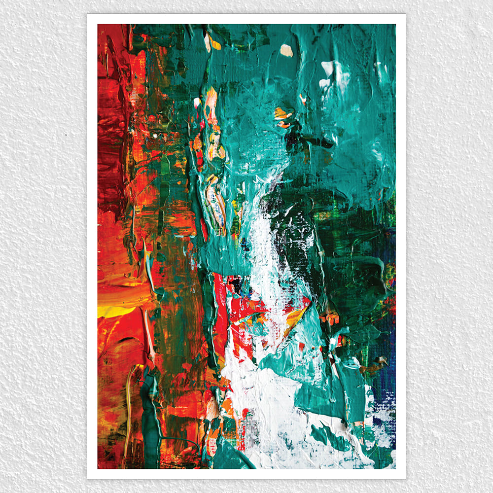 Expressive Oil Art Abstract Poster – Transform Your Space with Vibrant ...