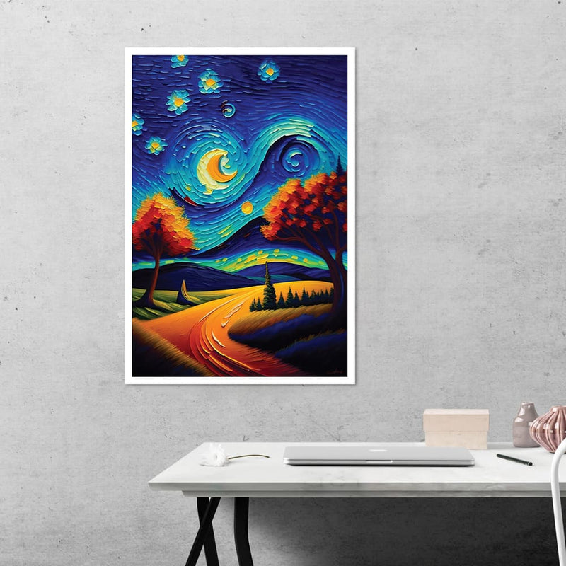 Van Gogh Starry Night Poster - Captivating Art for Your Space