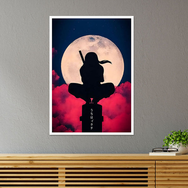 Beneath the Moon Uchiha Itachi Anime Poster - Exclusive Anime Wall Art