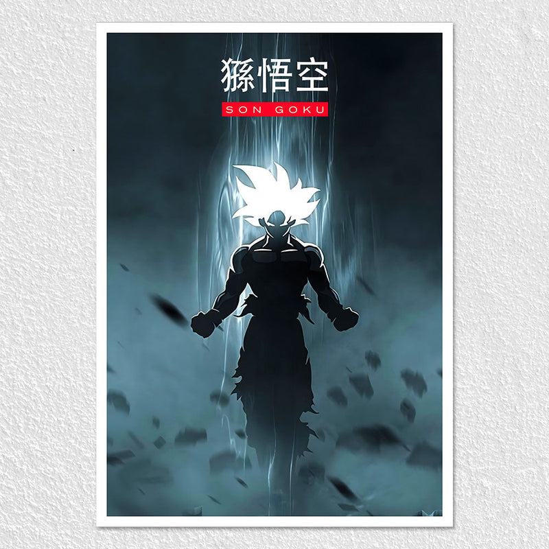 DBZ Son Goku Glowing Anime Poster - Exclusive Anime Wall Art