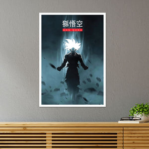 DBZ Son Goku Glowing Anime Poster - Exclusive Anime Wall Art