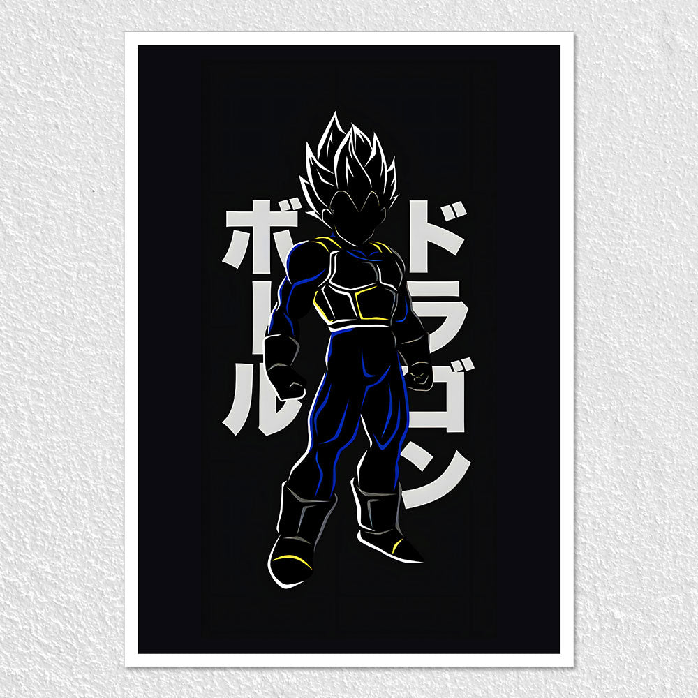 Dragon Ball Z Vegeta Anime Poster - Exclusive Anime Wall Art