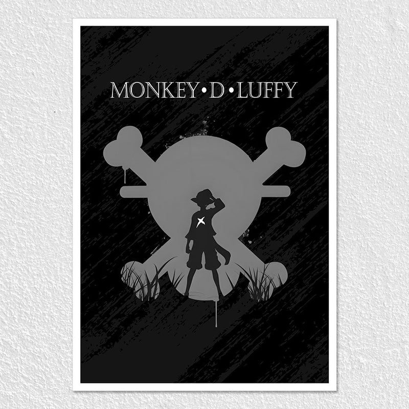 Monkey D Luffy in Skull One Piece Anime Poster - Exclusive Anime Wall Art