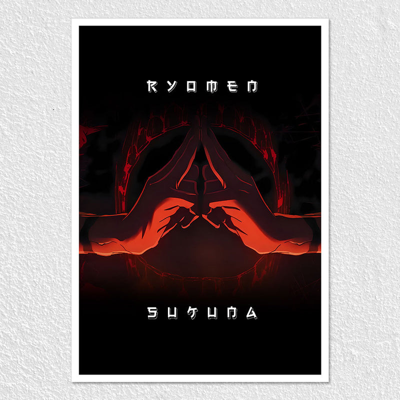 Ryomen Sukuna Curse JJK Anime Poster - Exclusive Anime Wall Art