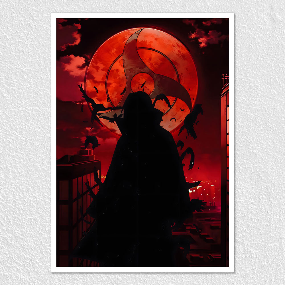 Shadow of Itachi The Eternal Mangekyou Anime Poster - Exclusive Anime ...