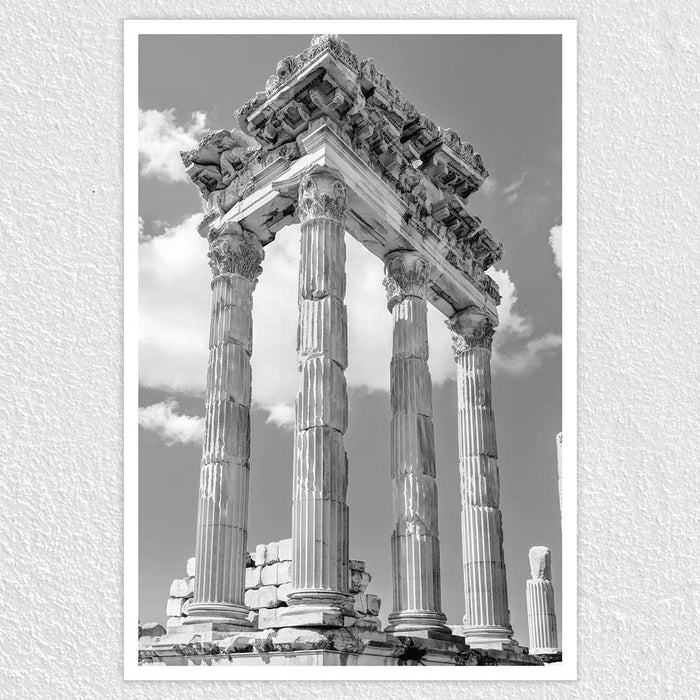 Ancient Concrete Pillar Poster - Timeless Architectural Elegance
