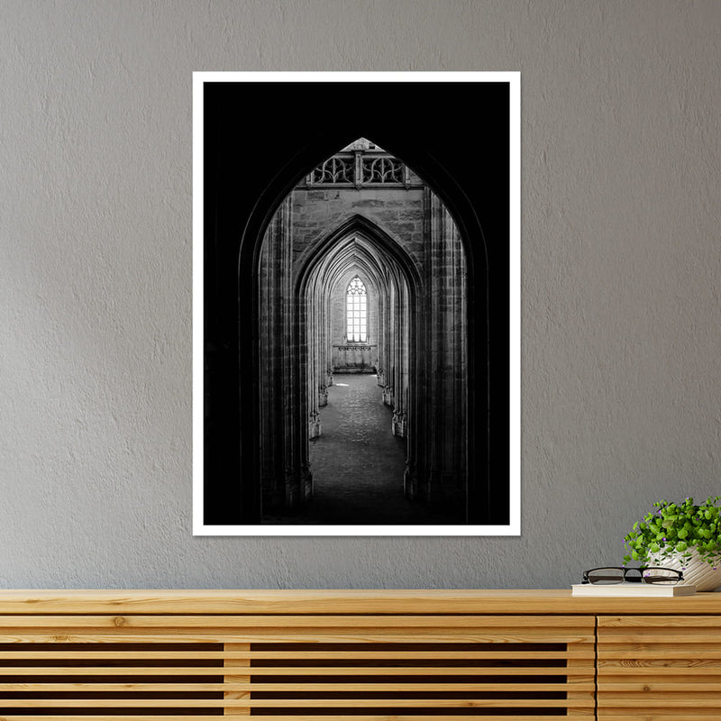 Dark Hallway Poster - Eerie Elegance for Your Walls