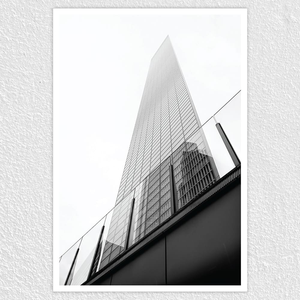 Glass Building Poster - Modern Architectural Elegance for Your Walls