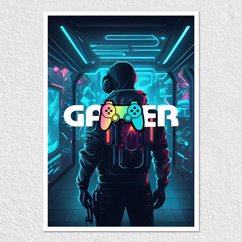 Glowing Gamer Poster - Order Today