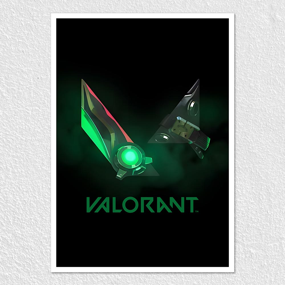 Luminous Green Valorant Poster - Buy Now