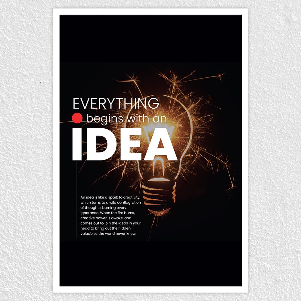 Nurture Ideas: Inspirational Poster