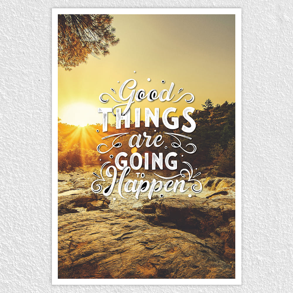 Positive Outlook: Inspirational Poster