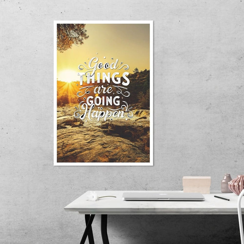 Positive Outlook: Inspirational Poster