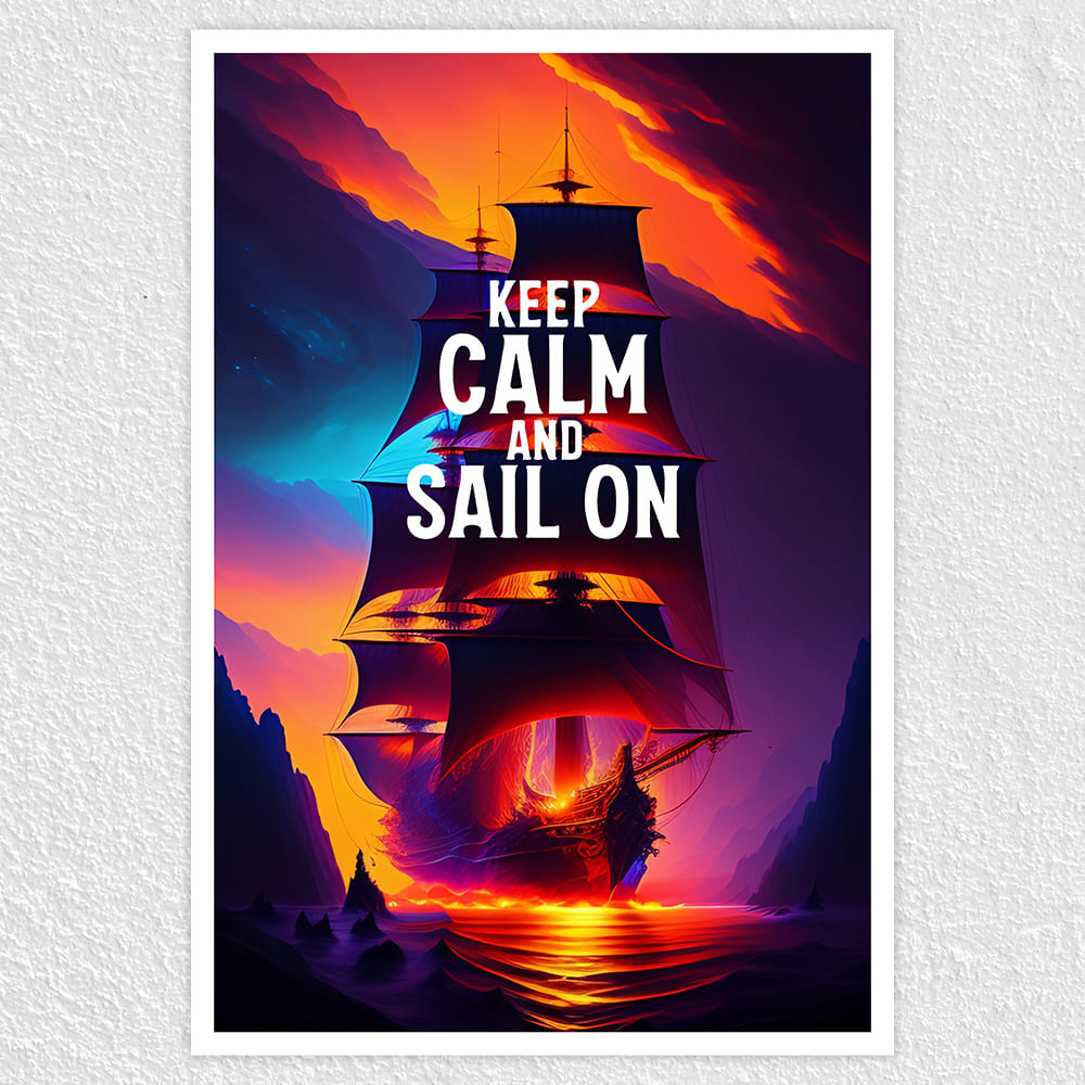 Sail On Motivational Print - Order Today