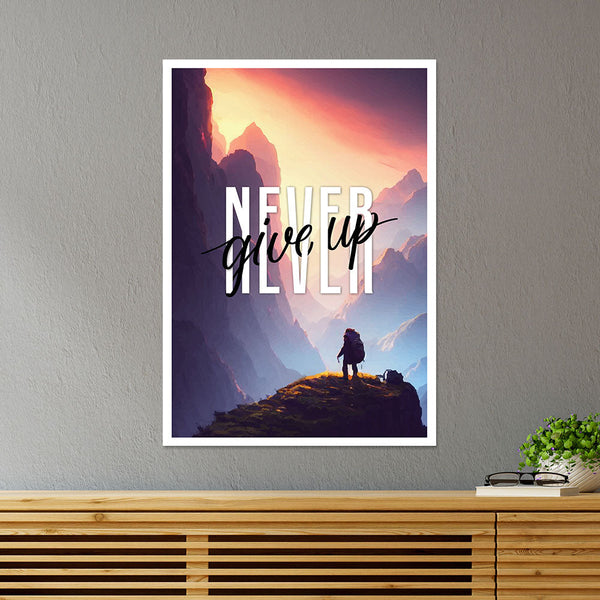 Perseverance Prevails: Motivational Poster