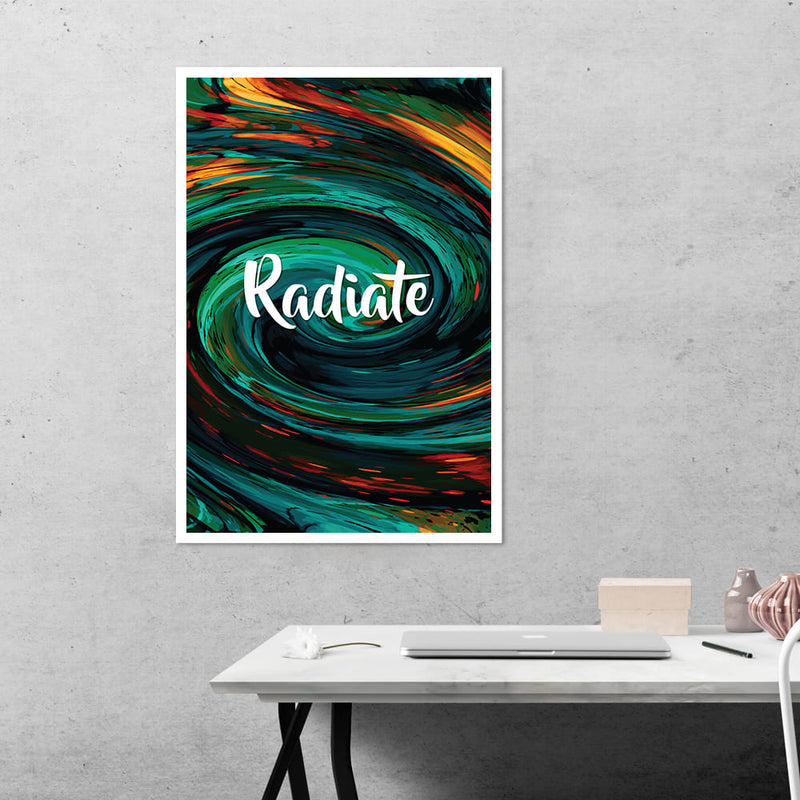 Radiate Positivity: Motivational Poster