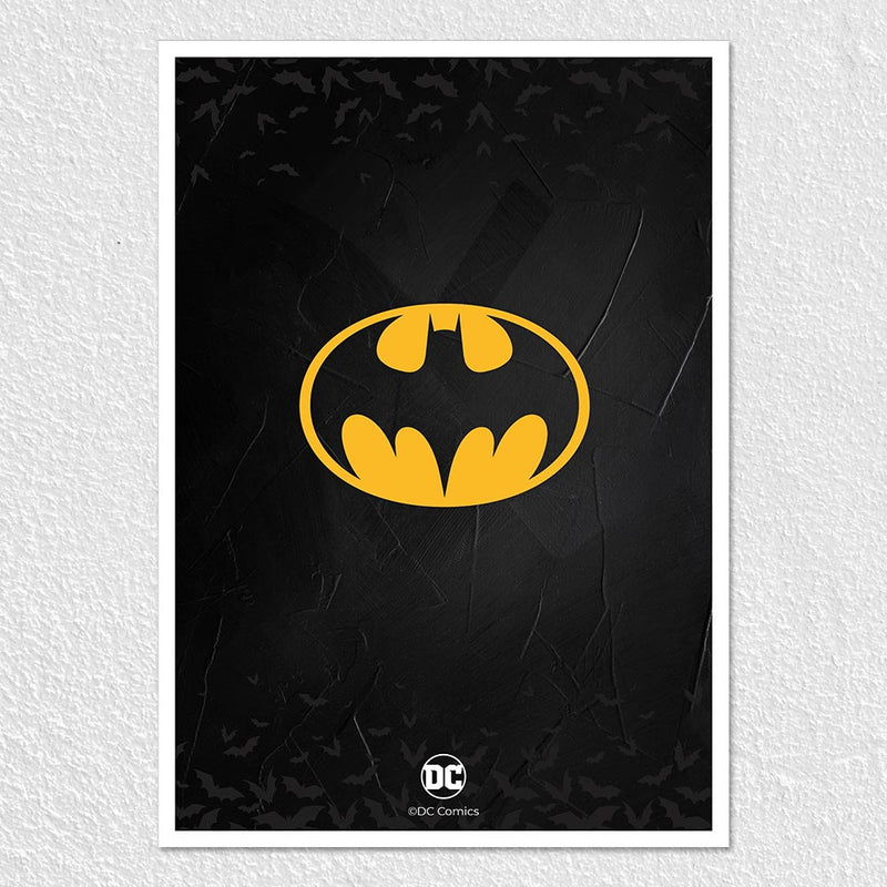 Batman Logo Yellow - Emblem of Gotham Poster
