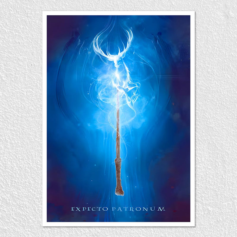 Expecto Patronum Movies Poster - Harry Potter Art
