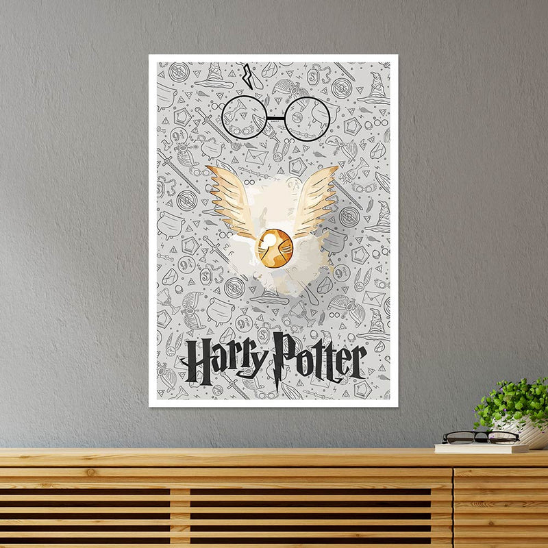 Harry Potter Golden Snitch Poster - Quidditch Magic