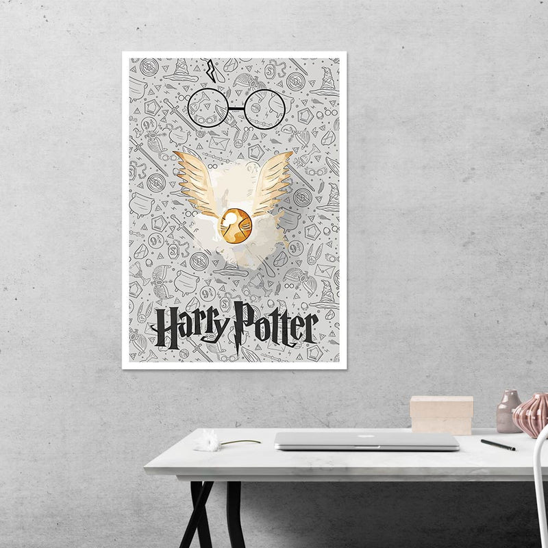 Harry Potter Golden Snitch Poster - Quidditch Magic