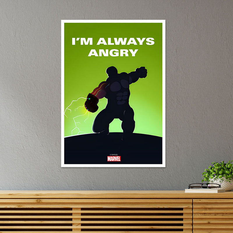 Always Angry Hulk - Uncontainable Fury Poster