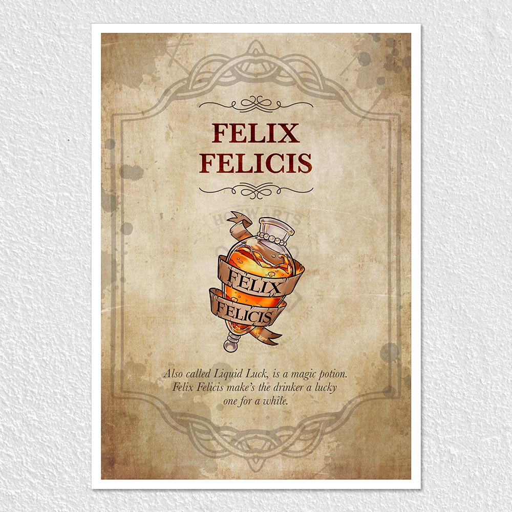 Liquid Luck Felix Felicis Poster - Magical Elixir