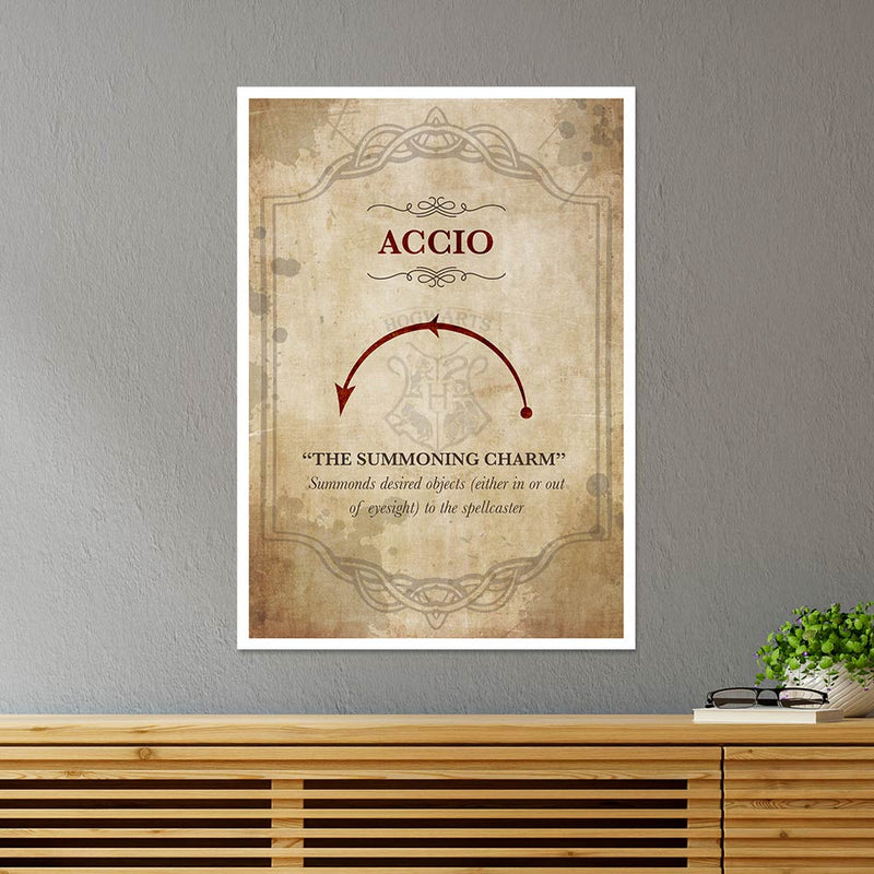 Accio Movies Poster - Summoning Charm Artwork