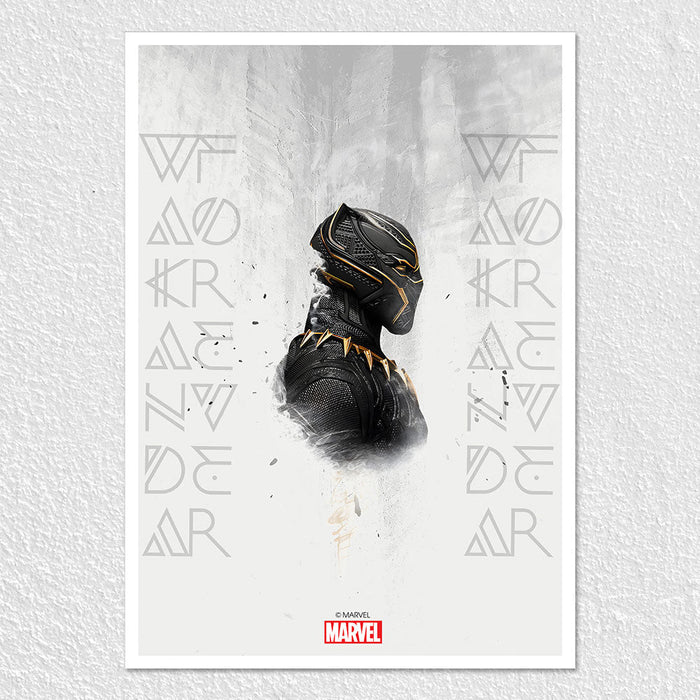 Wakanda Forever - Black Panther Tribute Poster