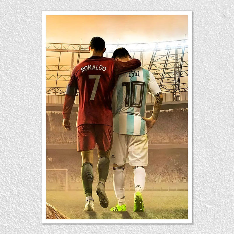 Messi and Ronaldo Legends Poster - Official Merchandise