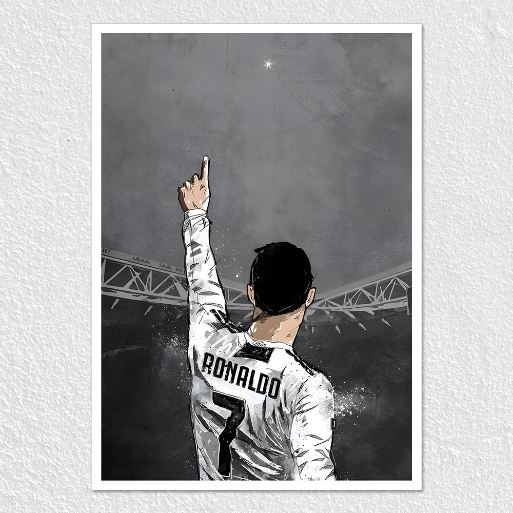 Ronaldo Goals Galore Poster - Artistic Design