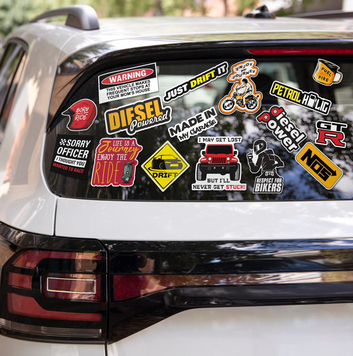 Rev Up Your Style with 20 Cars & Bikes Stickers - Pack 1 for Enthusiasts