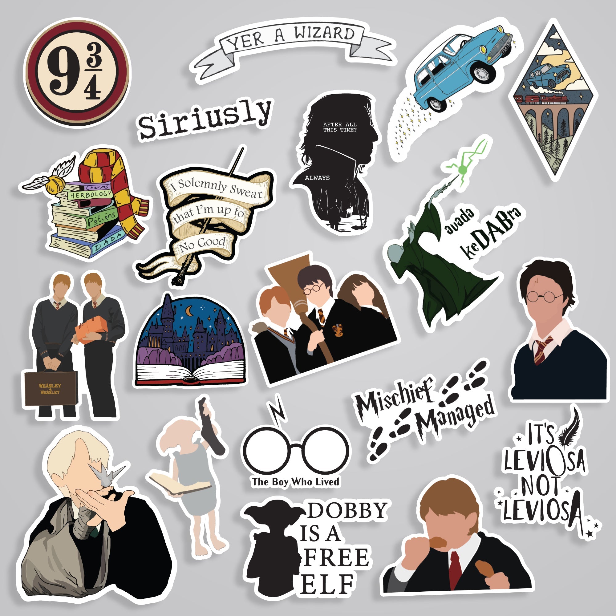 Magic Awaits: Collect 20 Harry Potter Stickers - Pack 1 for Wizards and ...