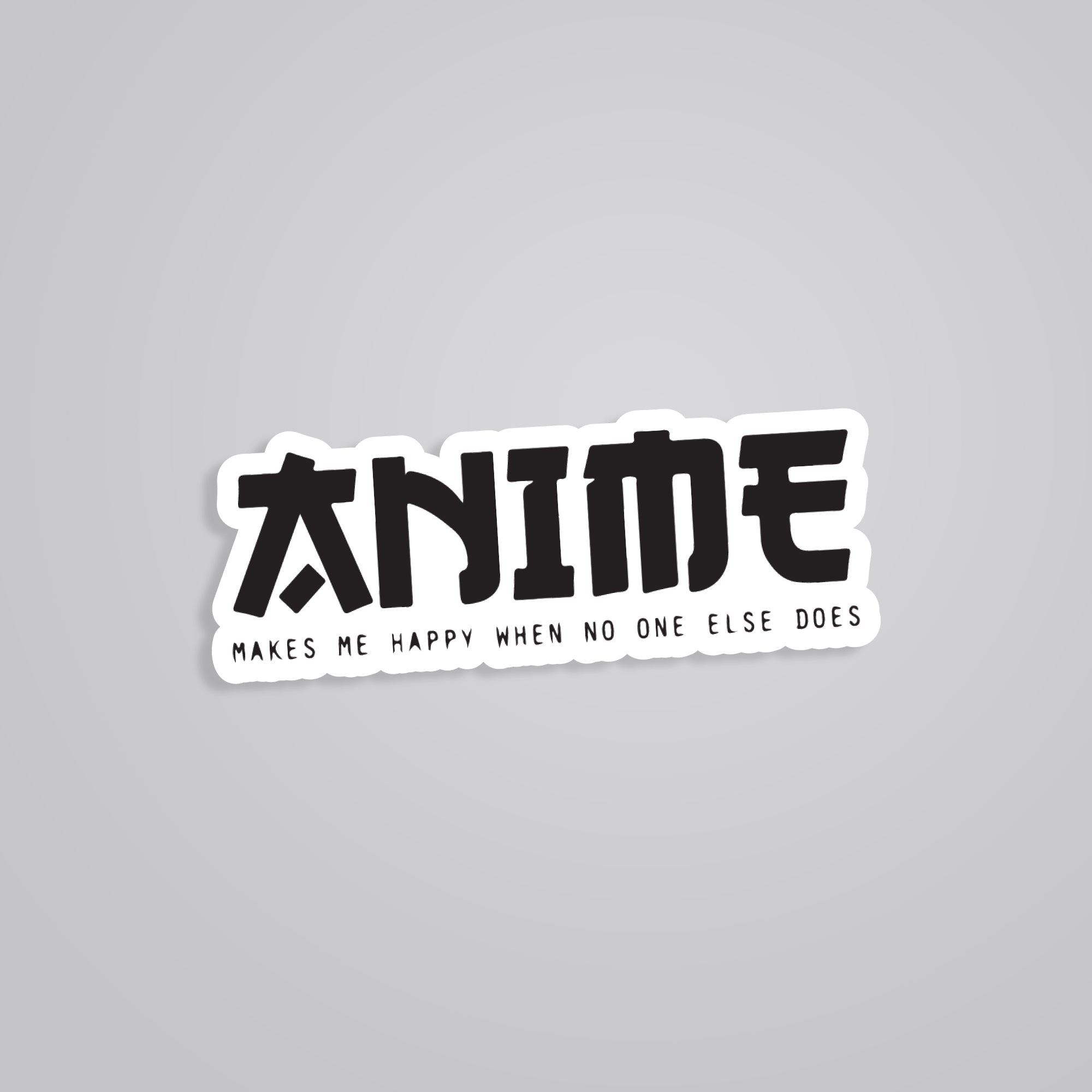 Celebrate Your Anime Bliss with Anime Makes Me Happy Stickers - Joyful ...