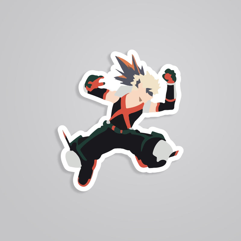 Bakugo Minimalist MHA Anime Stickers - Explosively Stylish Decals for ...