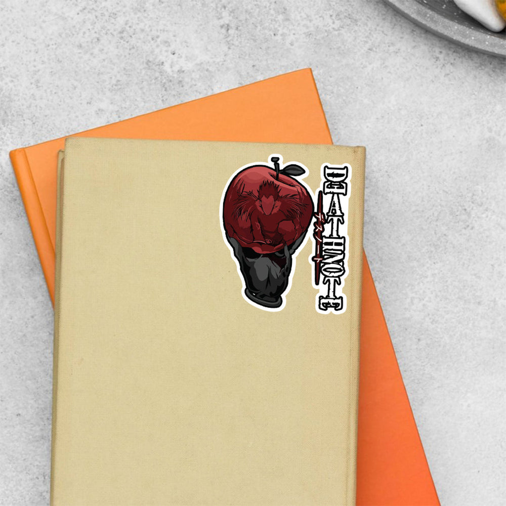 Unleash the Power of the Death Note with Our Red Apple Anime Sticker ...