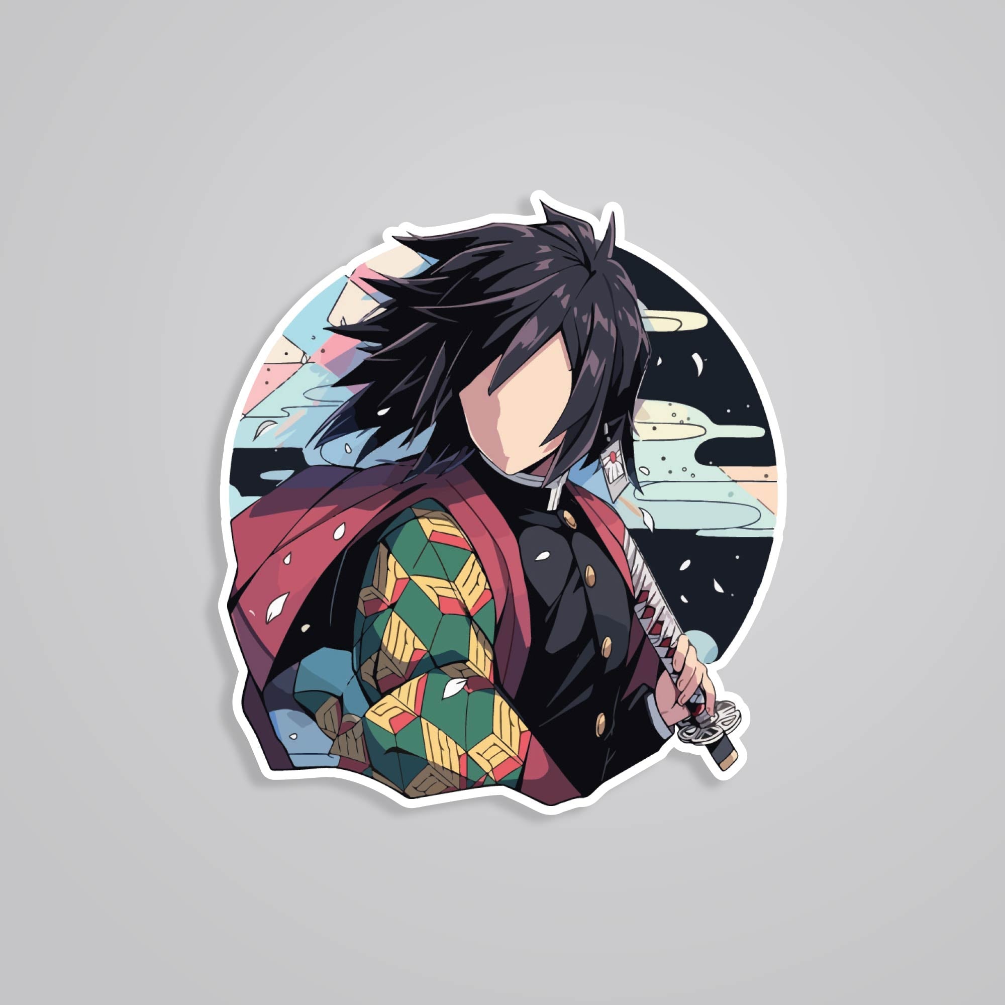 Giyu Tomioka Anime Stickers - Exclusive Design