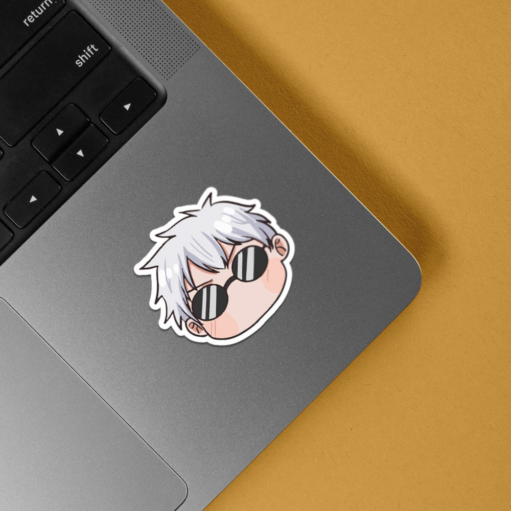 Gojo Chibi Jujutsu Kaisen Anime Stickers - Adorable Sorcery for Your Gear