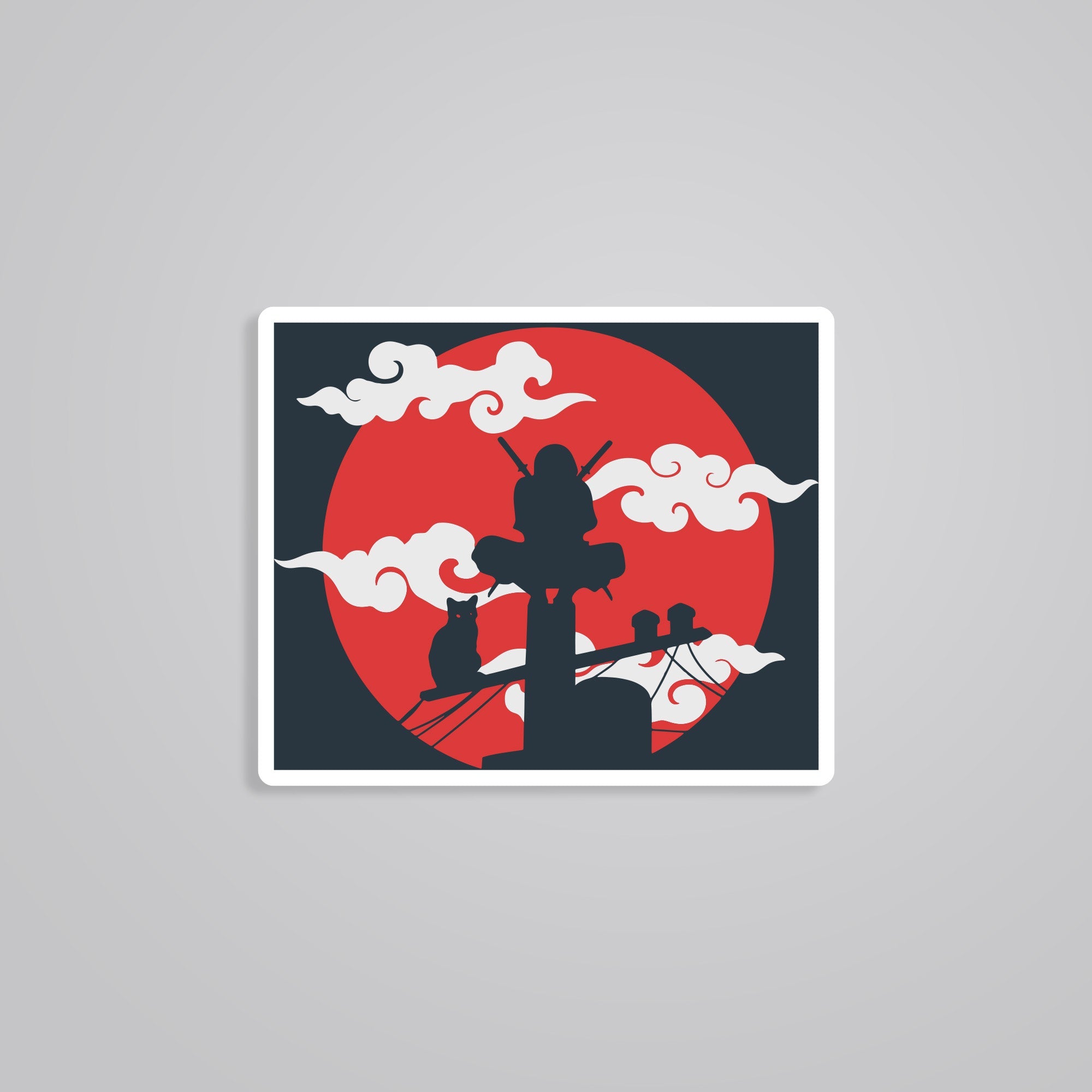 Itachi Uchiha Naruto Anime Stickers - Unleash the Sharingan's Elegance