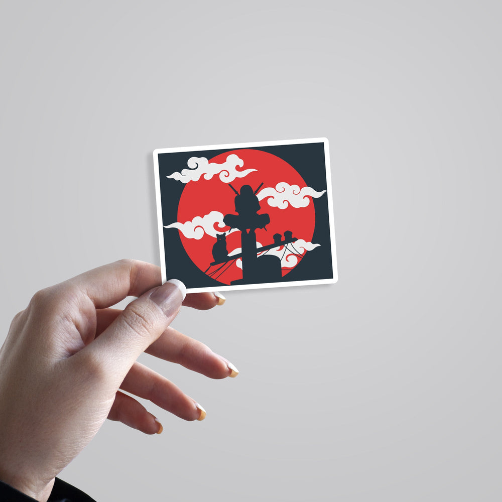 Itachi Uchiha Naruto Anime Stickers - Unleash the Sharingan's Elegance