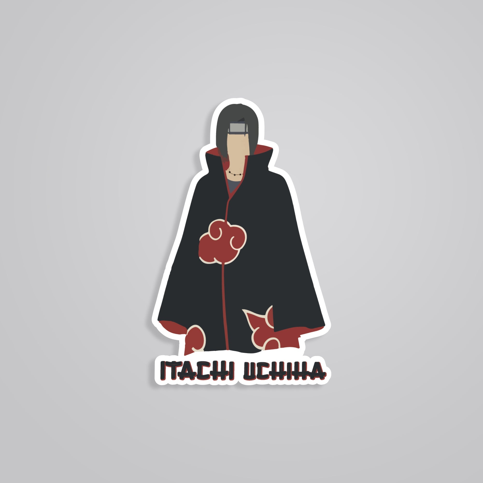 Capture Itachi's Essence with Our Minimalist Naruto Anime Sticker ...