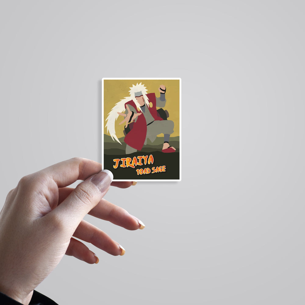 Summon the Legendary with our Jiraiya Toad Sage Naruto Anime Sticker ...